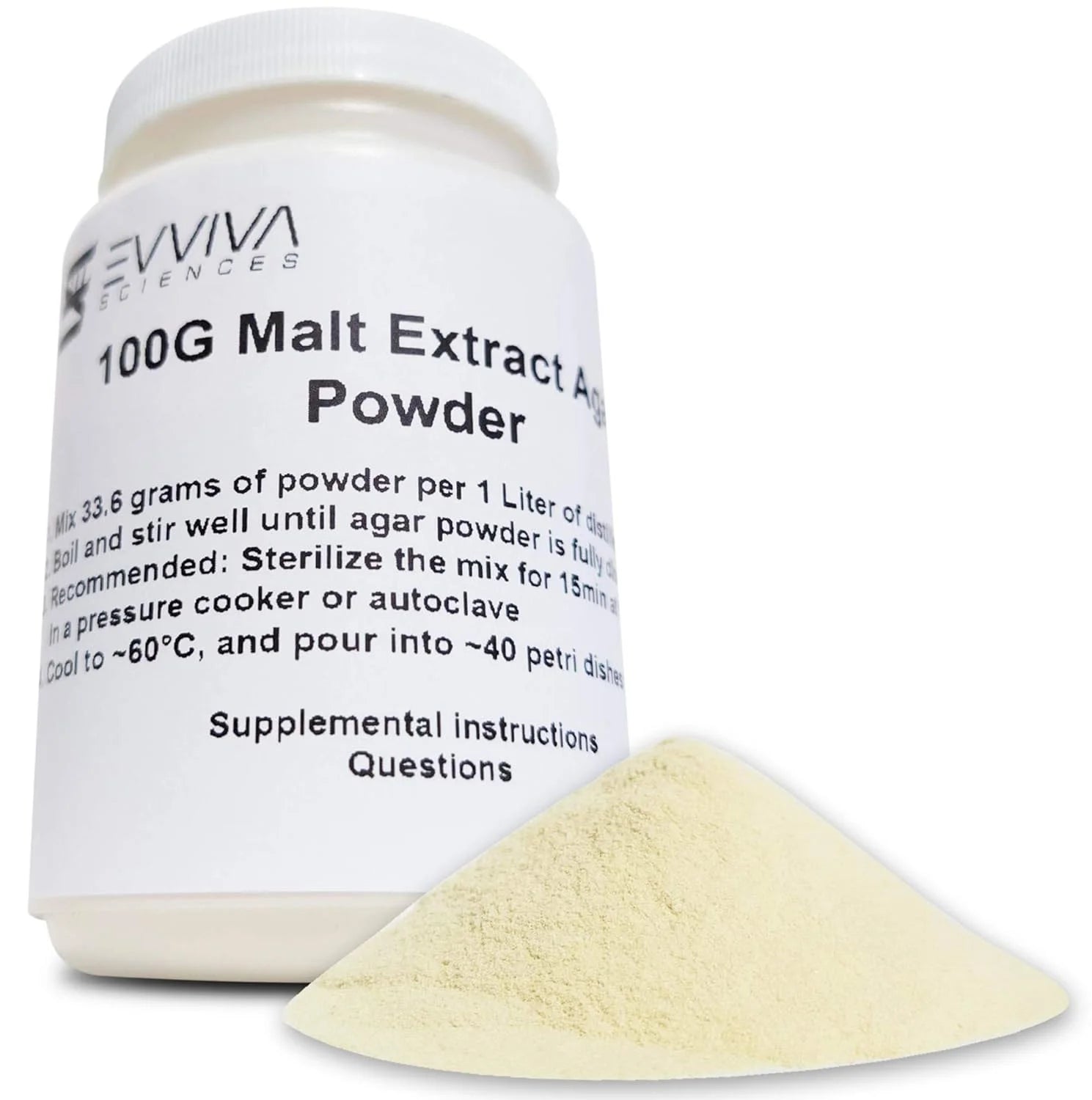 Malt Extract Agar Powder 100G by , Can Make over 100 Agar Petri Dishes ...